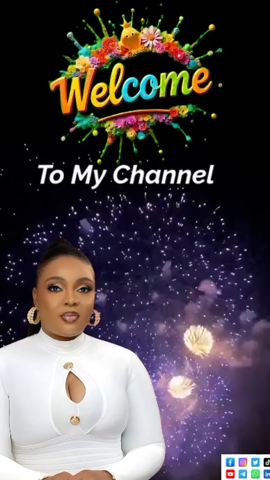 Plantilla de Black Joyful Welcome To My Channel Instagram Reel ...