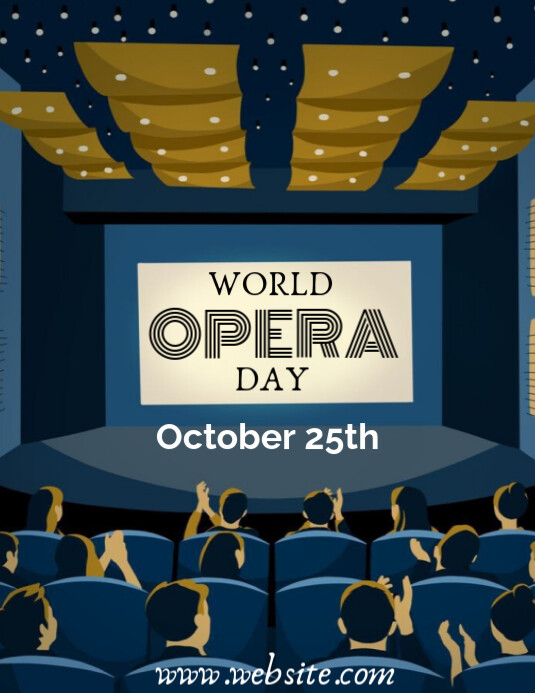 Copy of Black Joyful World Opera Day Celebration Flyer (us Letter ...