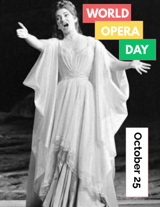 Black Joyful World Opera Day Template Flyer (us Letter) | PosterMyWall
