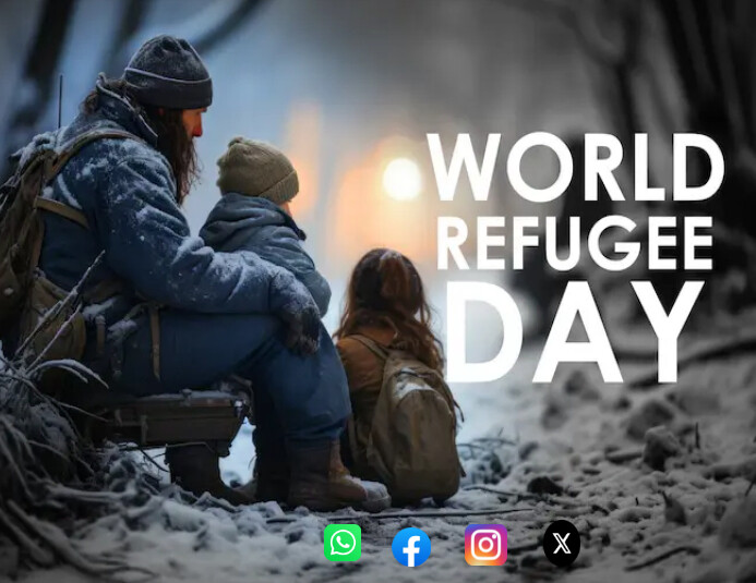 Black Joyful World Refugee Day Flyer (us Lett Template | PosterMyWall
