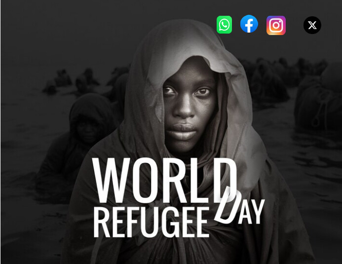 Black Joyful World Refugee Day Flyer (us Lett Template | PosterMyWall