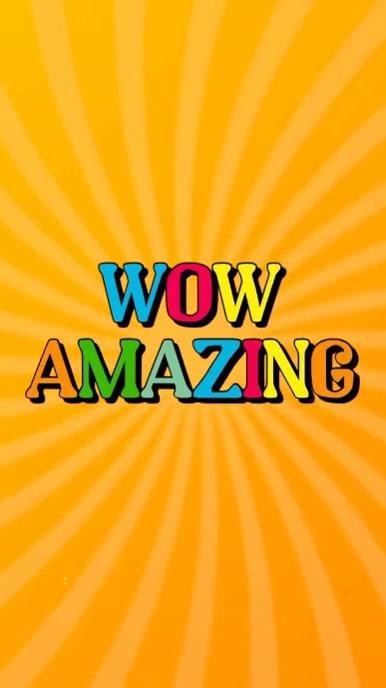 Copy of Black Joyful Wow Amazing Youtube Short | PosterMyWall