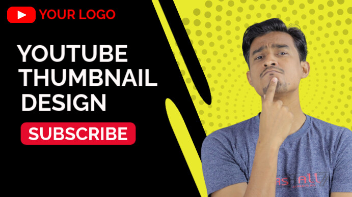 Black Joyful Youtube Thumbnail Design Youtube Thumbnail Template ...