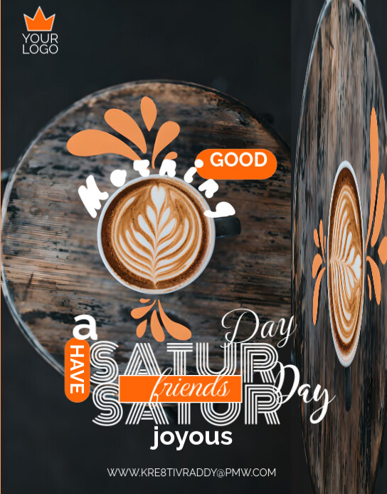 Black Joyous Saturday Poster/wallboard Template | PosterMyWall