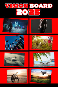 My vision board 2025 Template | PosterMyWall