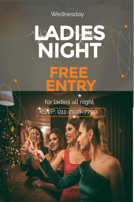 Black Ladies Night Poster Template | PosterMyWall