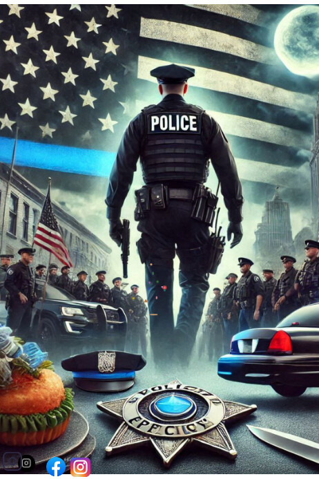 Black Law Enforcement Appreciation Day Template Poster | PosterMyWall