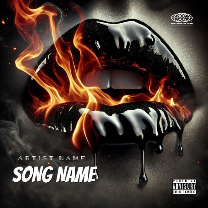 Copy of Black lips with fire mixtape album cover | PosterMyWall