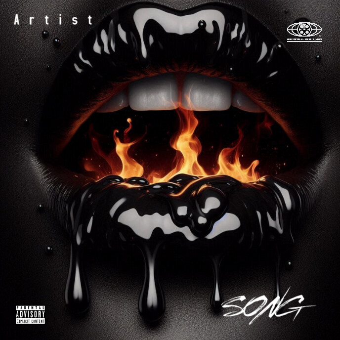 Copy of Black lips with fire mixtape album cover | PosterMyWall