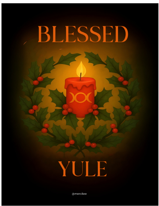 Black List-based Blessed Yule Flyer (us Letter) Template | PosterMyWall