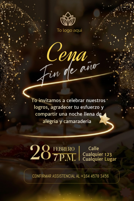 Black List-based Fin De Año Celebrar Poster Template | PosterMyWall