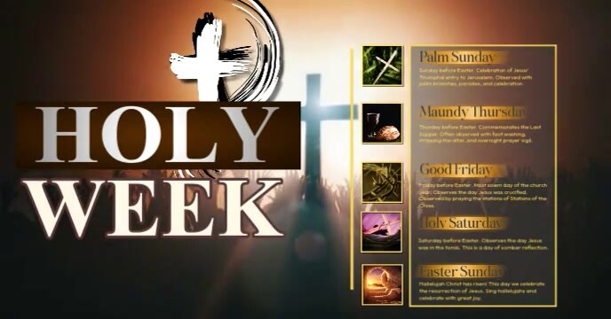 Black List-based Holy Week Facebook Event Cover Template | PosterMyWall