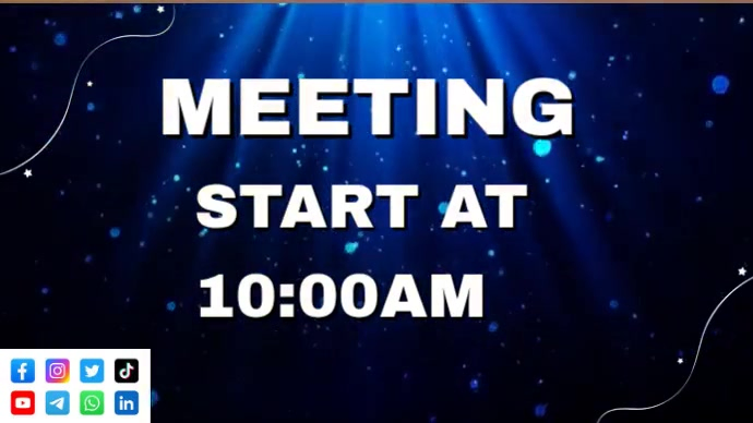 Black List-based Meeting Reminder Digital Display (16:9) Template ...