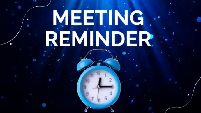 Black List-based Meeting Reminder Digital Display (16:9) Template ...