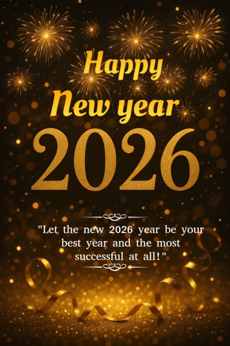 Black List-based New Year Celebration Poster Template | PosterMyWall