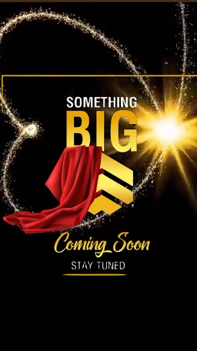 Plantilla de Black List-based Something Big Is Coming Youtube Short ...