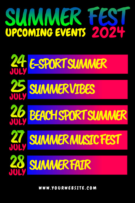 Black List-based Summer Fest Poster Template | PosterMyWall