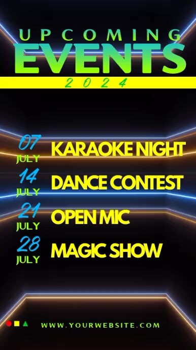 Black List-based Upcoming Events Reel Instagr Template | PosterMyWall