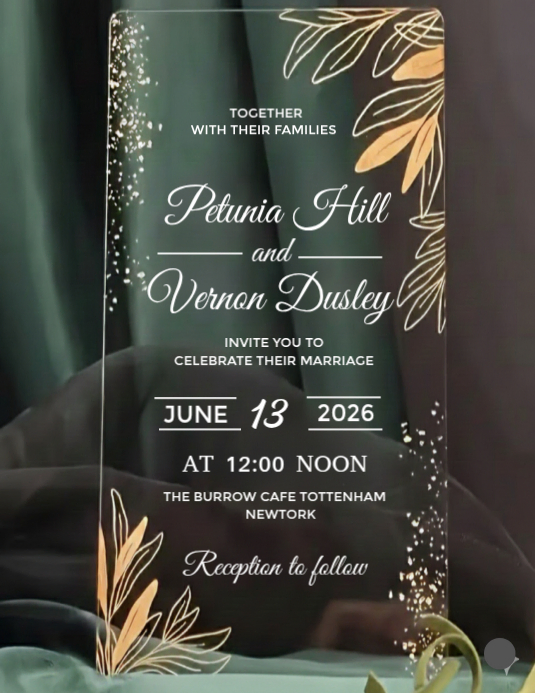 Plantilla de Black List-based Wedding Invitation Flyer (us Letter ...