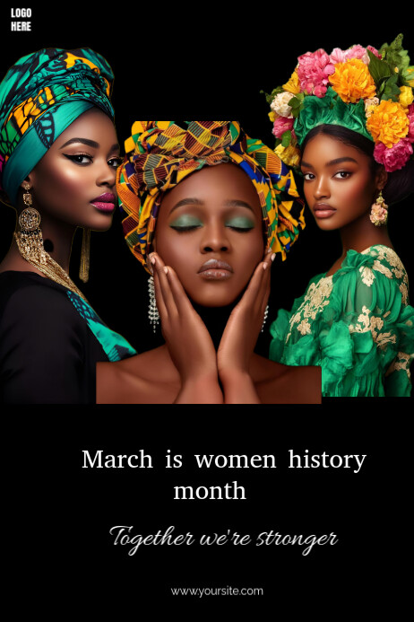 Black List-based Women History Month Poster Poster Template | PosterMyWall