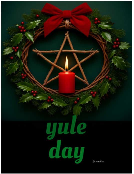 Plantilla de Black List-based Yule Day Flyer (us Letter) | PosterMyWall