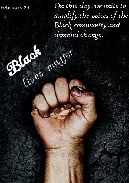 Black Live Matters Day design Template | PosterMyWall