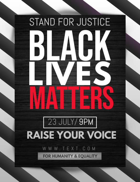 Black lives flyers,Social issues, Template | PosterMyWall