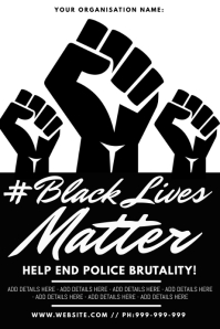 BLACK LIVES MATTER Template | PosterMyWall