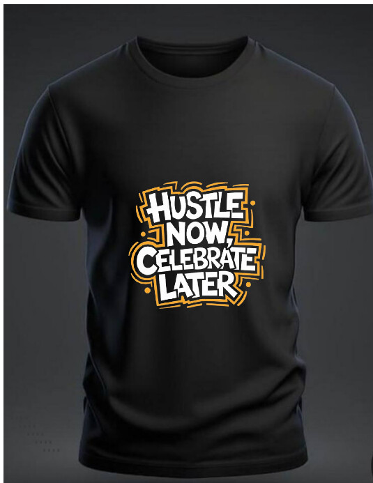 Copy of Black logo-branded T-shirt mocup | PosterMyWall
