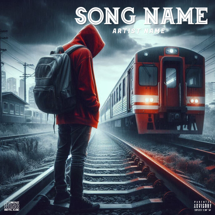 Black Lonely Cd Song Mixtape Album Cover Art Album Cover Template ...