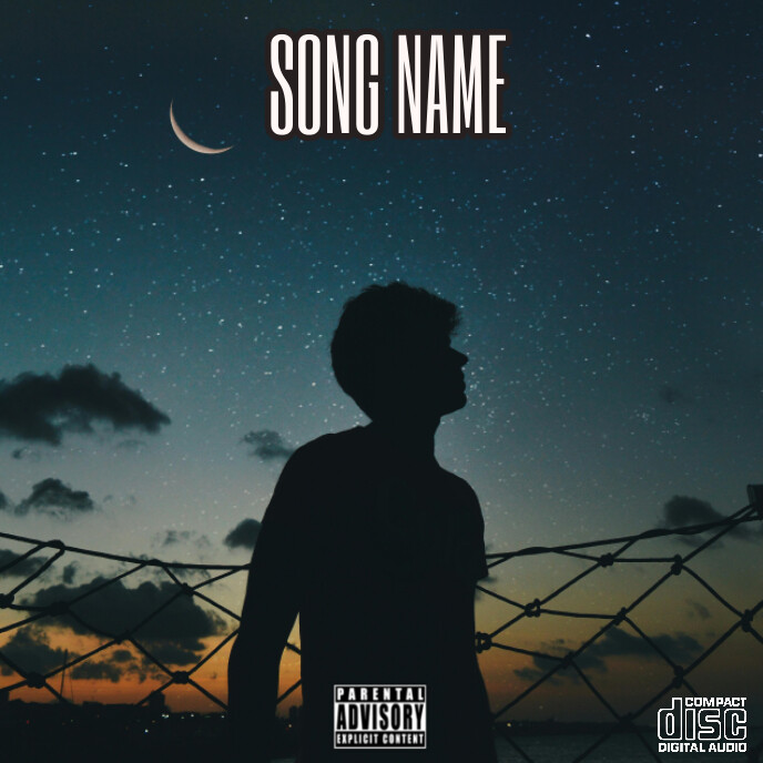 Black Lonely Music Album Cover Design Album C Template | PosterMyWall