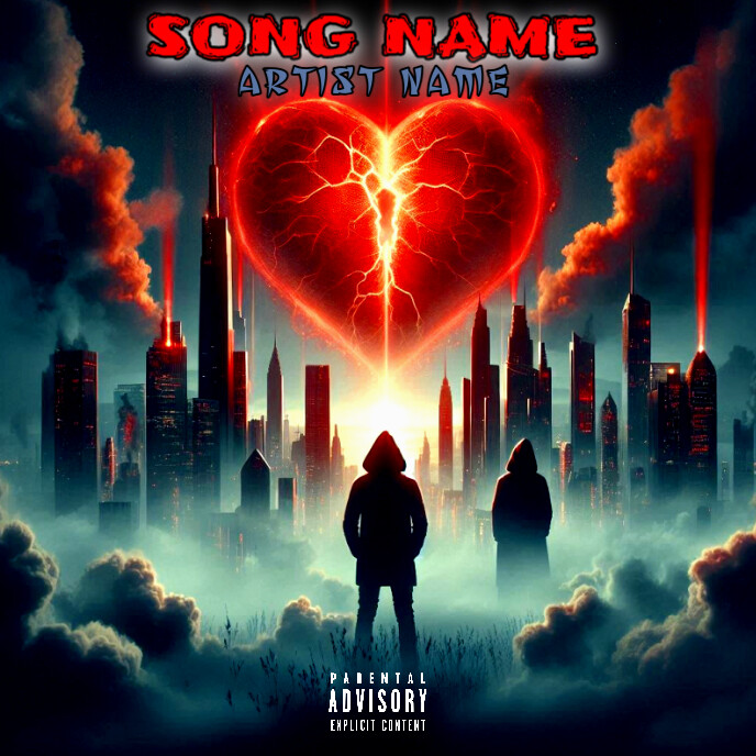 Black Lonely Song Album Cover Template | PosterMyWall