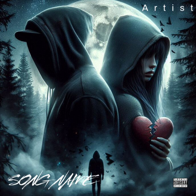 Black Love Mixtape Couple Album Cover Template | PosterMyWall