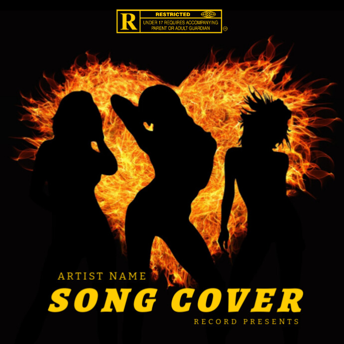 Black Love Song Album Cover Template | PosterMyWall