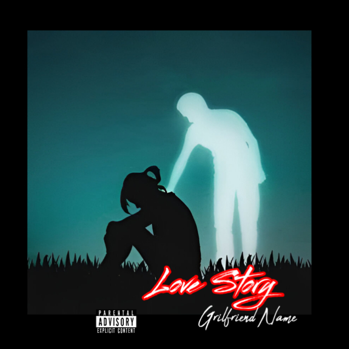 Black Love Story Album Cover Album Cover Templat | PosterMyWall