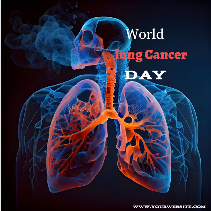 Black Lung Cancer Instagram Post Template | PosterMyWall