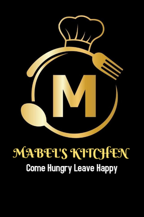 Black Mabel's Kitchen Poster Template | PosterMyWall