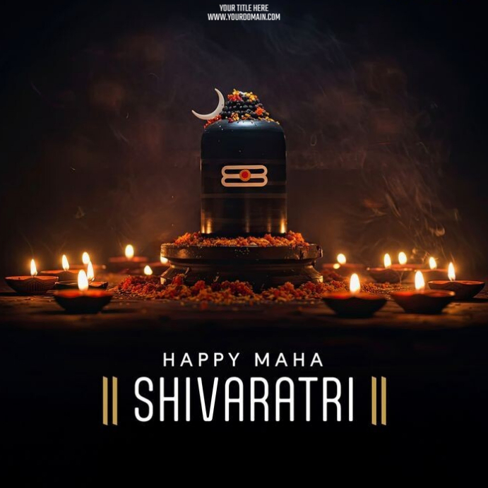 Plantilla de Black Maha Shivaratri Celebration Instagram Post ...