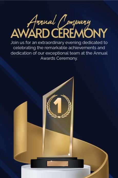 Copy of Black Maksimalis Award Ceremony Poster | PosterMyWall