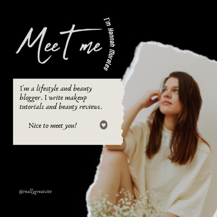 Copy of Black Maksimalis Black Ripped Paper Meet Me Instagram Post Pos ...