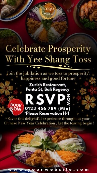 Black Maksimalis Oh Yee Shang Toss China Tradition Instagram Story ...