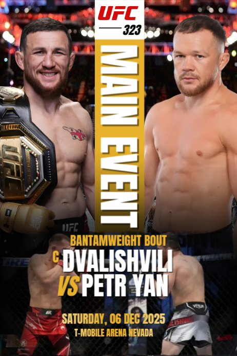 Black Maksimalis Ufc 323 Main Event: Bantamweight Bout (dvalishvili Vs ...