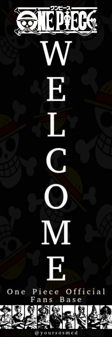 Black Maksimalis Welcome Greeting Card One Piece Anime Spanduk 2' × 6 ...