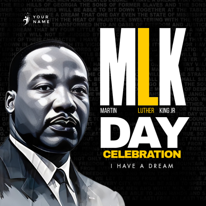 Black Martin Luther King Jr Day, Mlk Day Celebration, Civil Rights ...