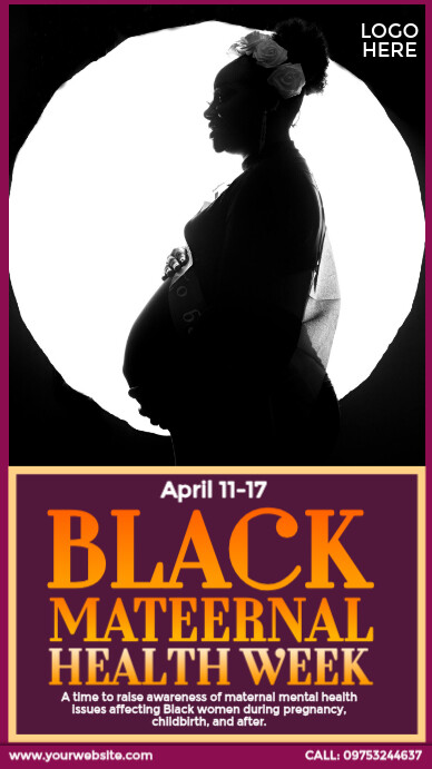 Copy of Black Maternal Health Week Design | PosterMyWall