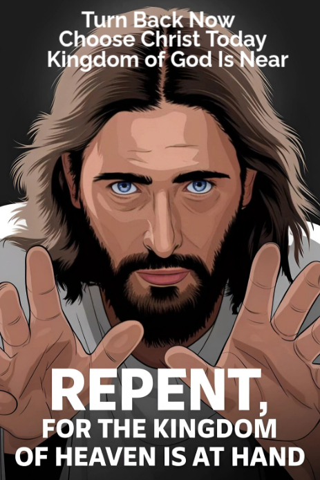 Black Maximalist “repentance Call – Kingdom Of God Is Near” Pinterest ...