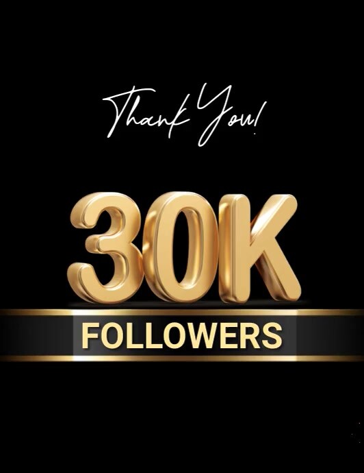 Copy of Black Maximalist 30k Followers Flyer (us Let | PosterMyWall