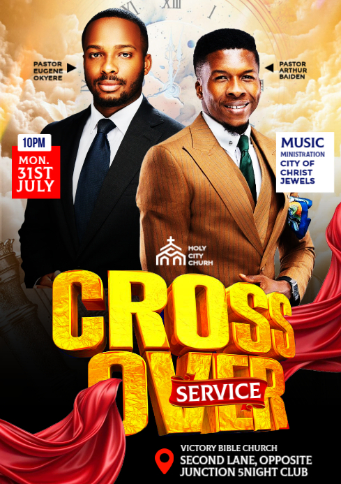 Copy of Black Maximalist 3D 31st Night Crossover Service A4 Print ...