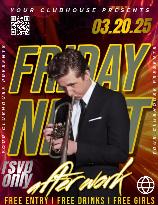 Copy of Black Maximalist 3d Maximalism Drunk Night Flyer (us Letter) | PosterMyWall