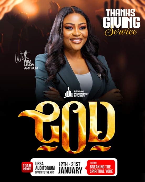 Modèle Black Maximalist 3D Thanksgiving Service Church Flyer | PosterMyWall